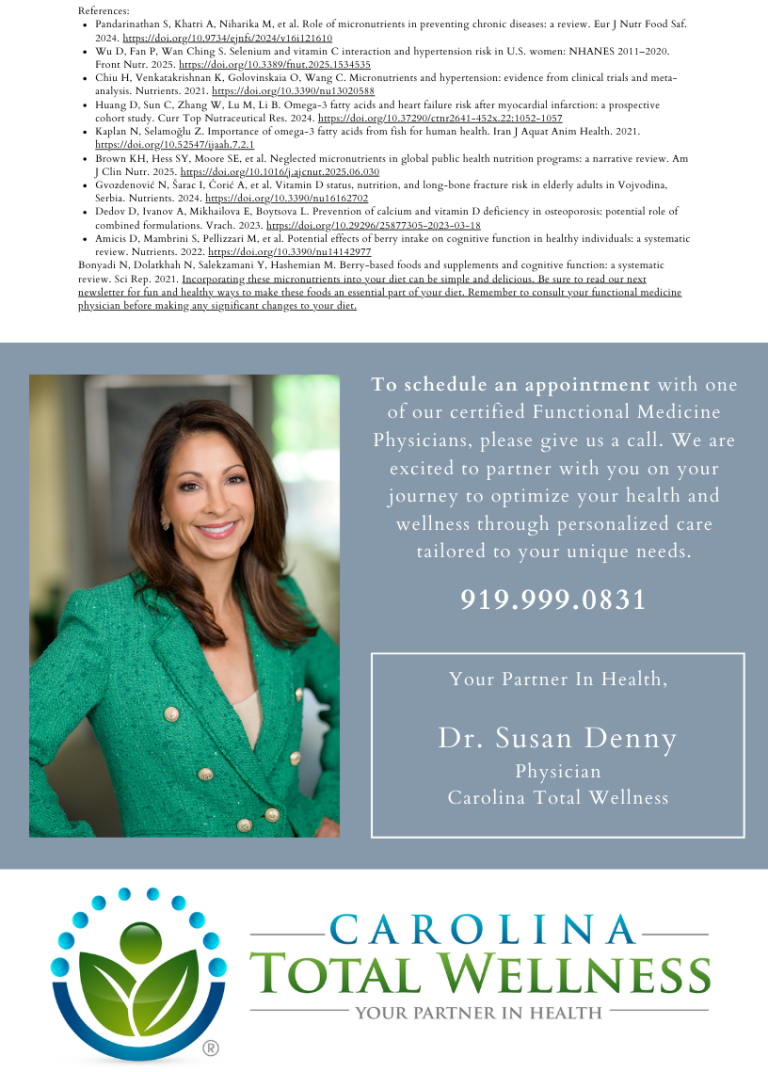 Micronutrients and Chronic Illness: Unlocking the Power of Nutrition - Carolina Total Wellness